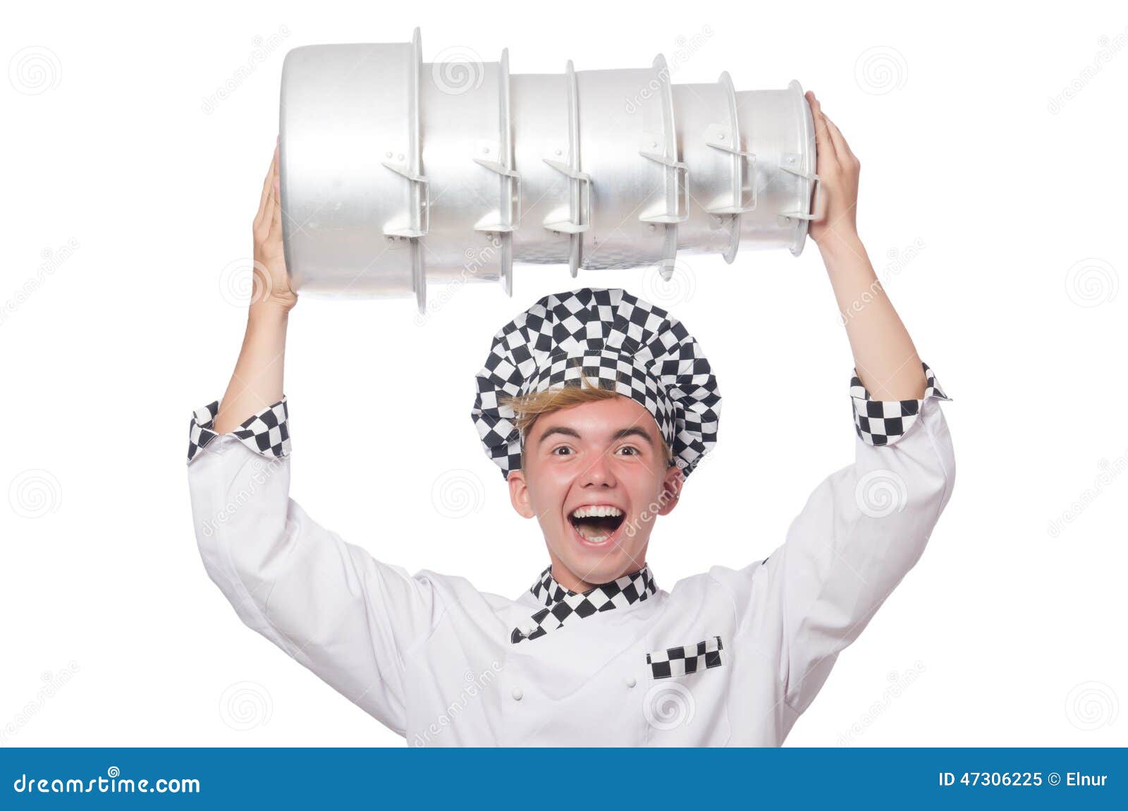 Funny male cook isolated stock image. Image of caucasian - 47306225