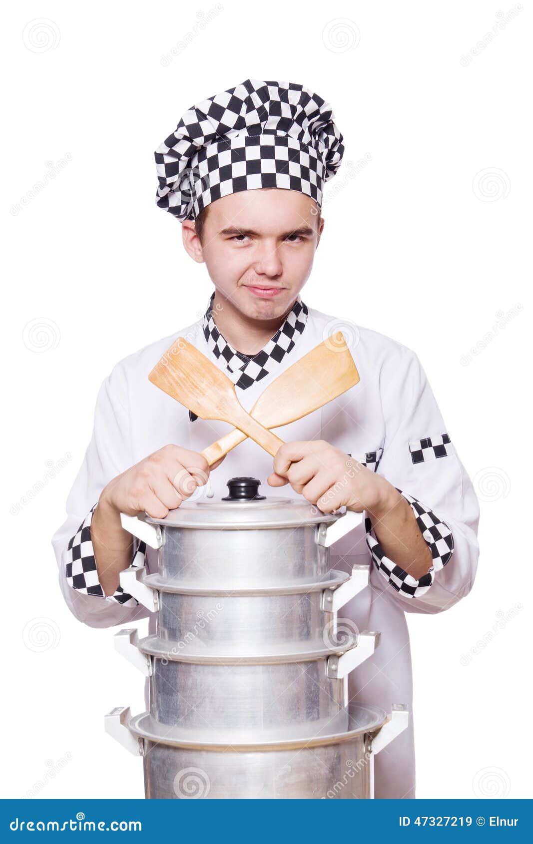 Funny male cook isolated stock image. Image of adult - 47327219