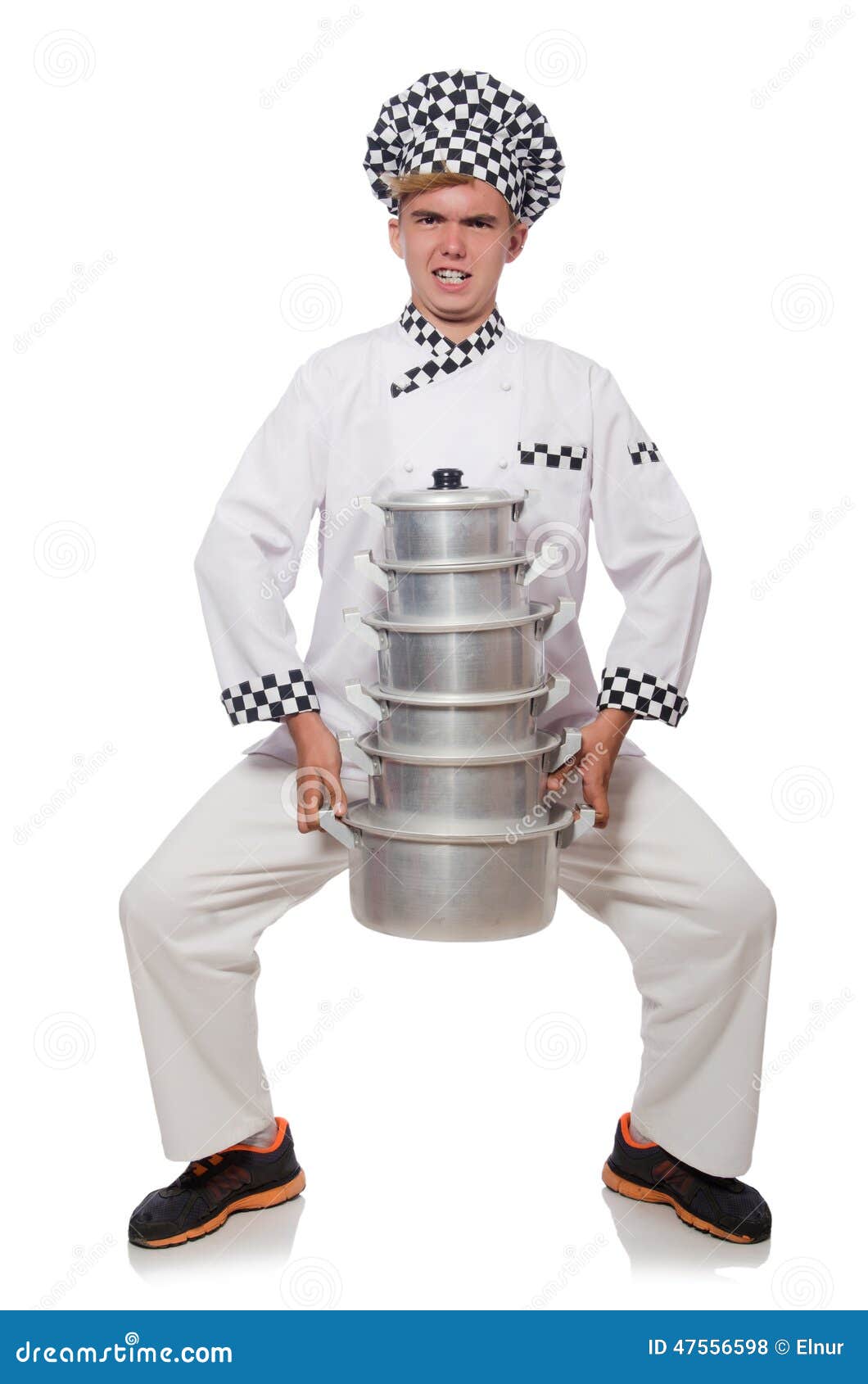 Funny male cook isolated stock photo. Image of diet, lifestyle - 47556598