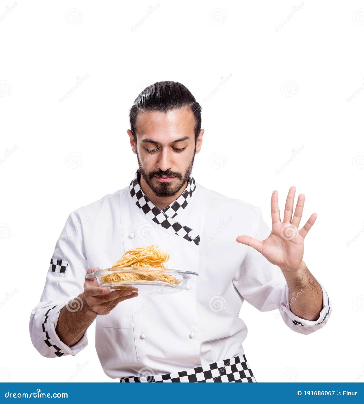 Funny Male Cook Isolated on the White Background Stock Image - Image of ...