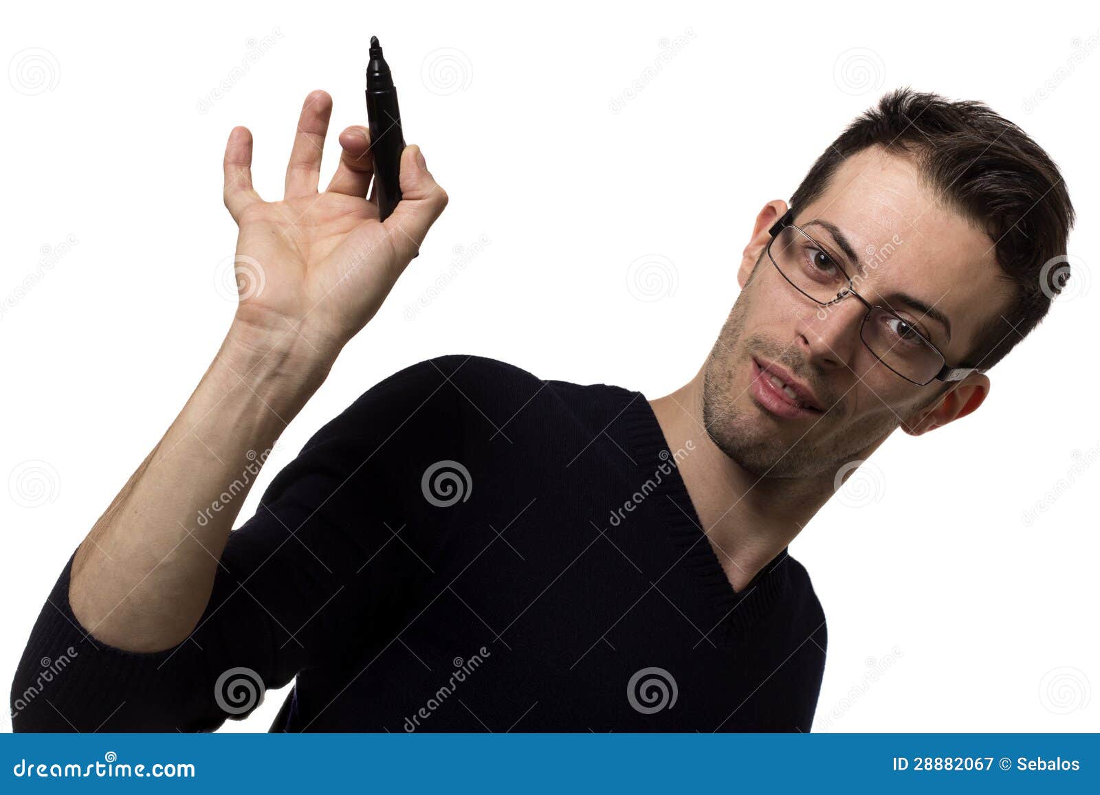 Funny man stock image. Image of isolated, creative, education - 28882067