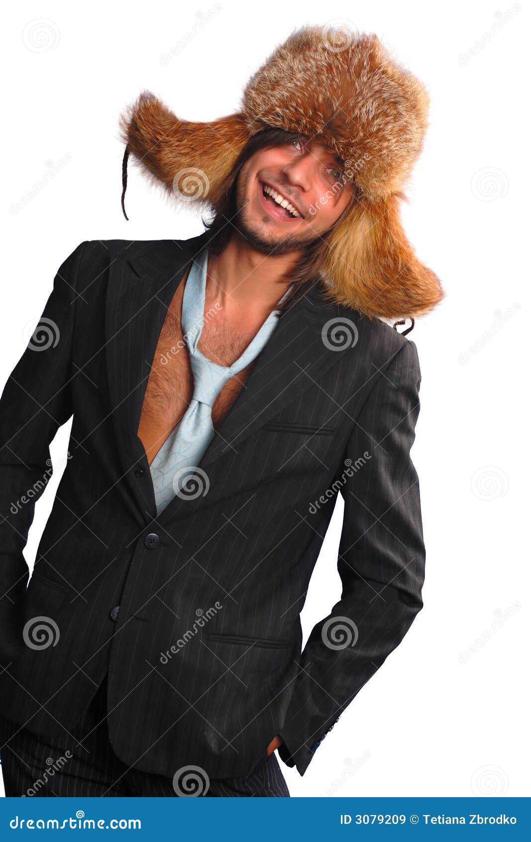 Funny man stock image. Image of fashion, carefree, businessman - 3079209