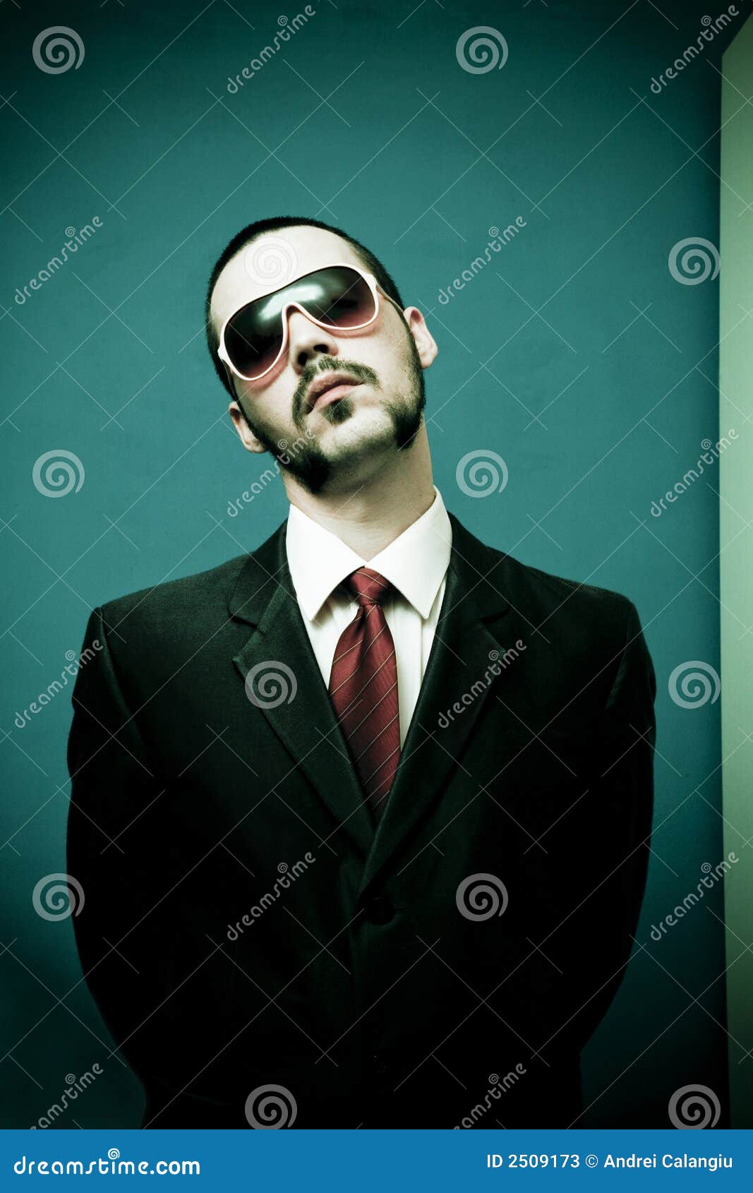 Funny man with attitude stock image. Image of beard, mysterious - 2509173