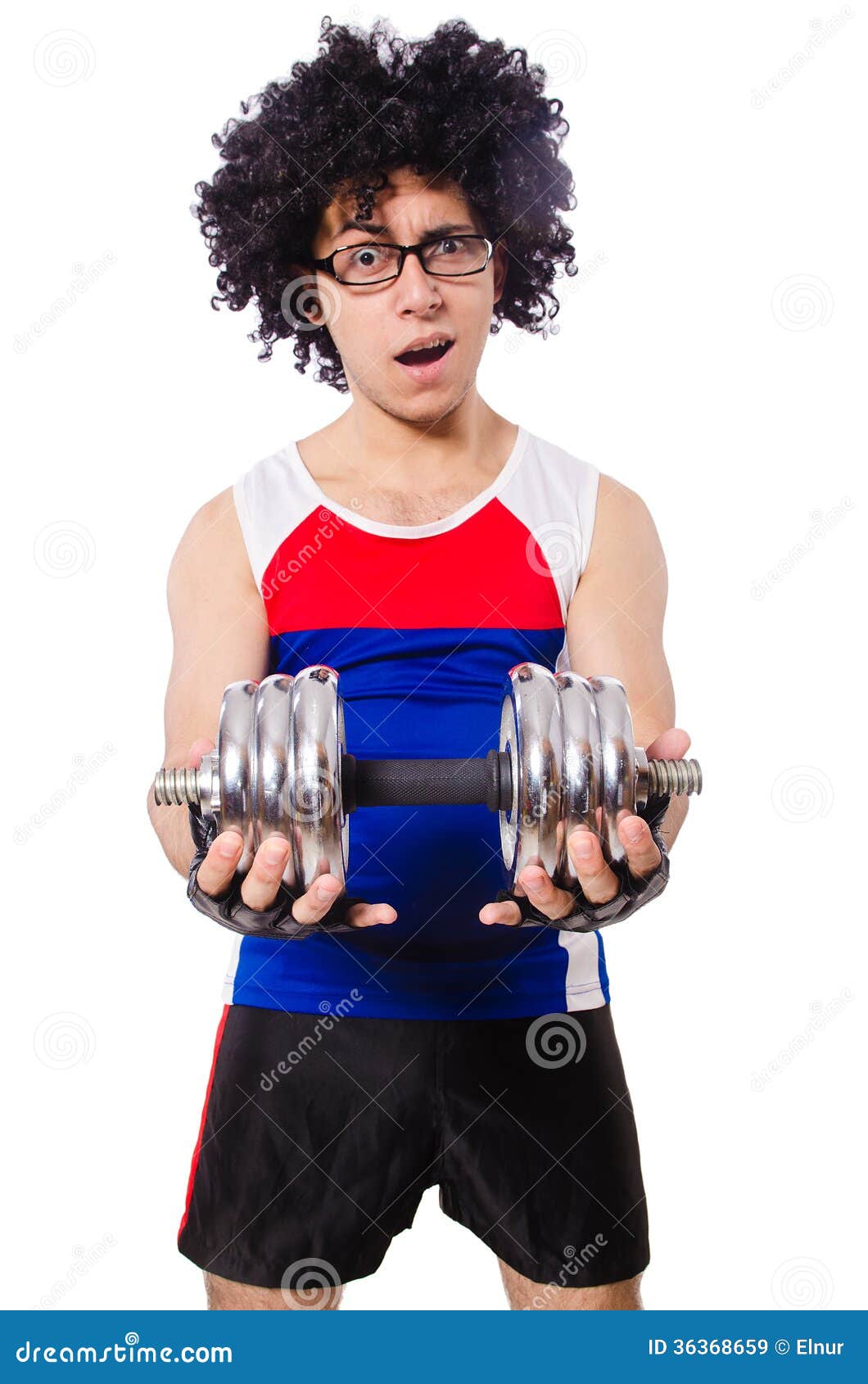 Funny man exercising stock image. Image of active, humour - 36368659