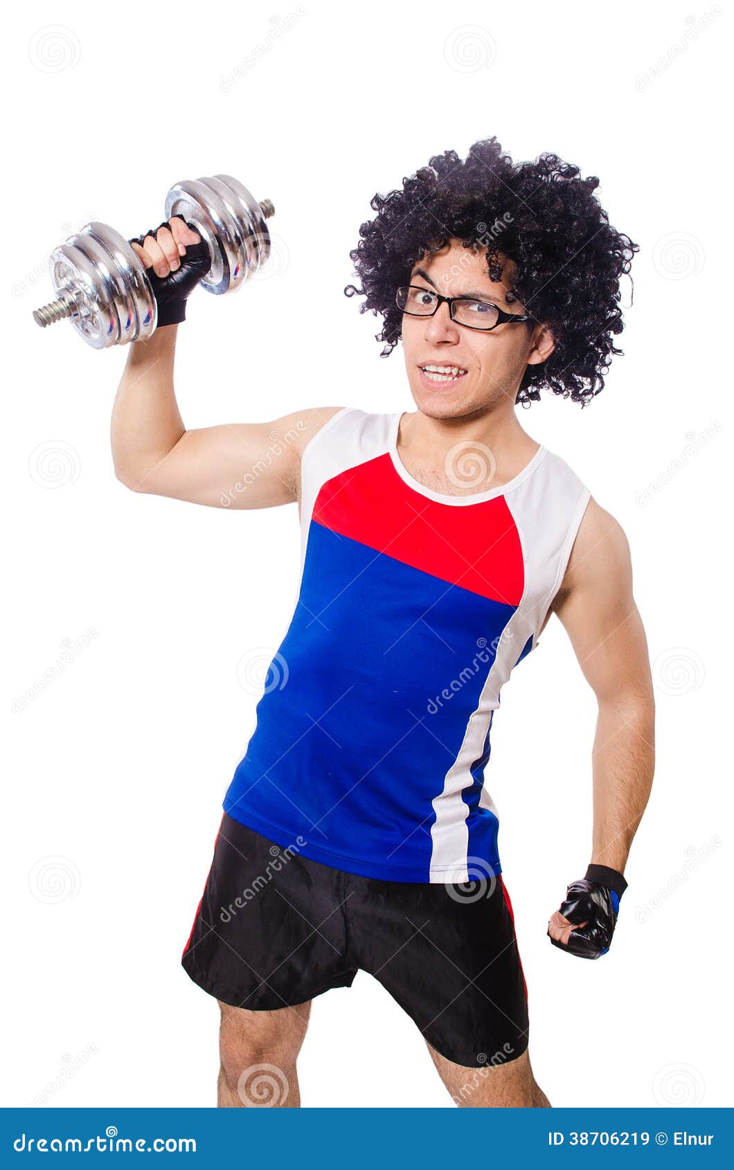 Funny man exercising stock image. Image of health, athlete - 38706219