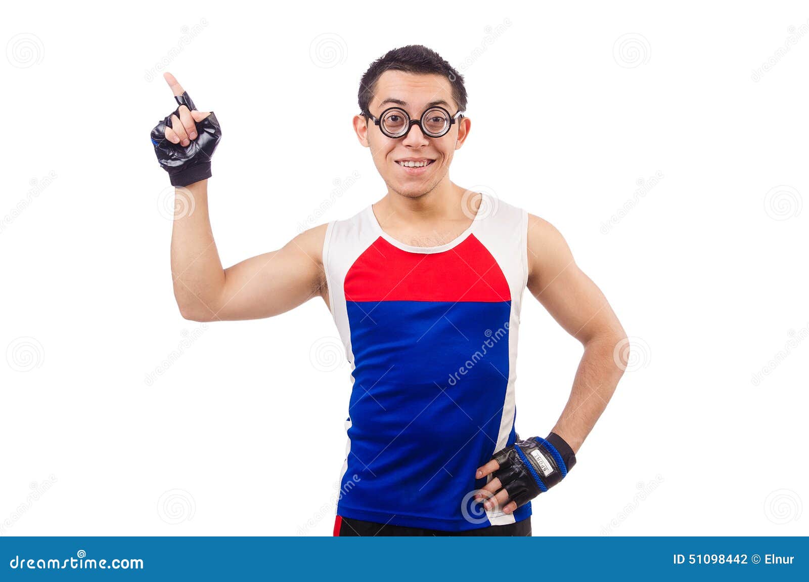 Funny man exercising stock photo. Image of adult, muscular - 51098442
