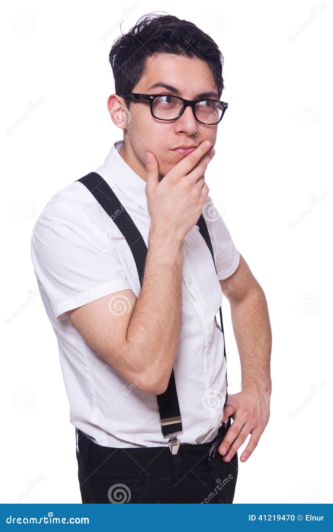 Funny man isolated stock photo. Image of humourous, funny - 41219470