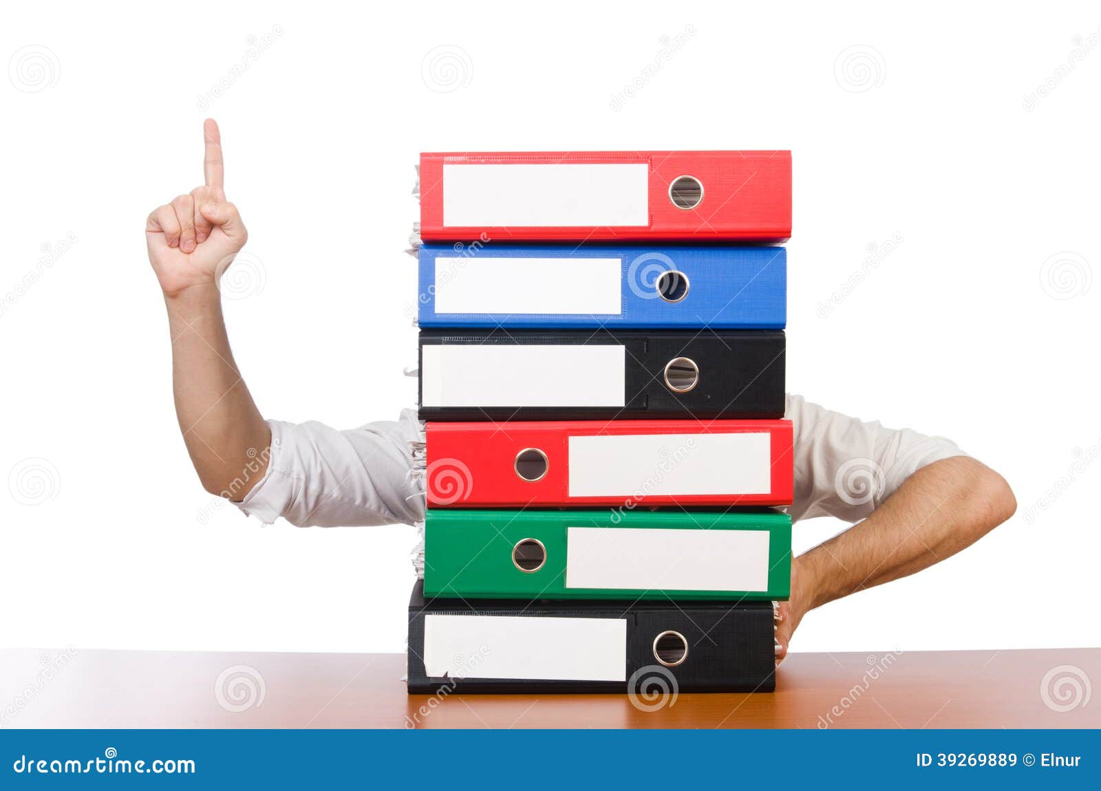 Funny man stock image. Image of male, manager, folder - 39269889