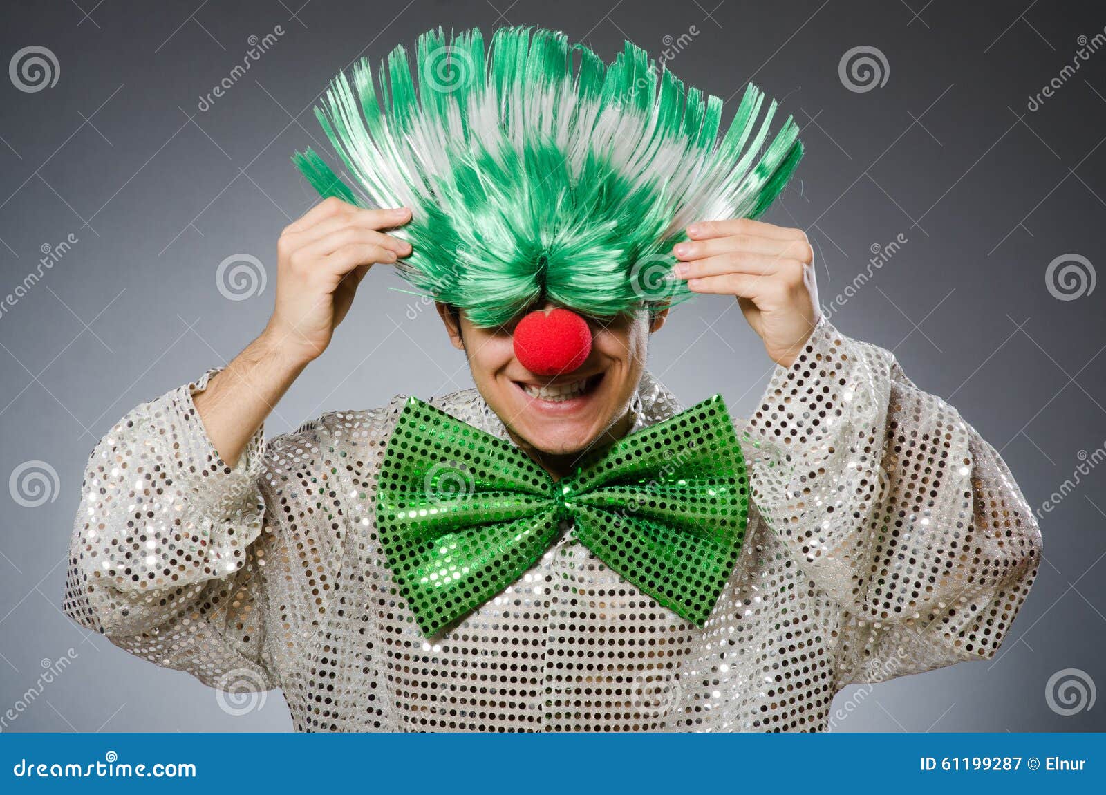 The Funny Man with Mohawk Hairstyle Stock Image - Image of comic, merry ...