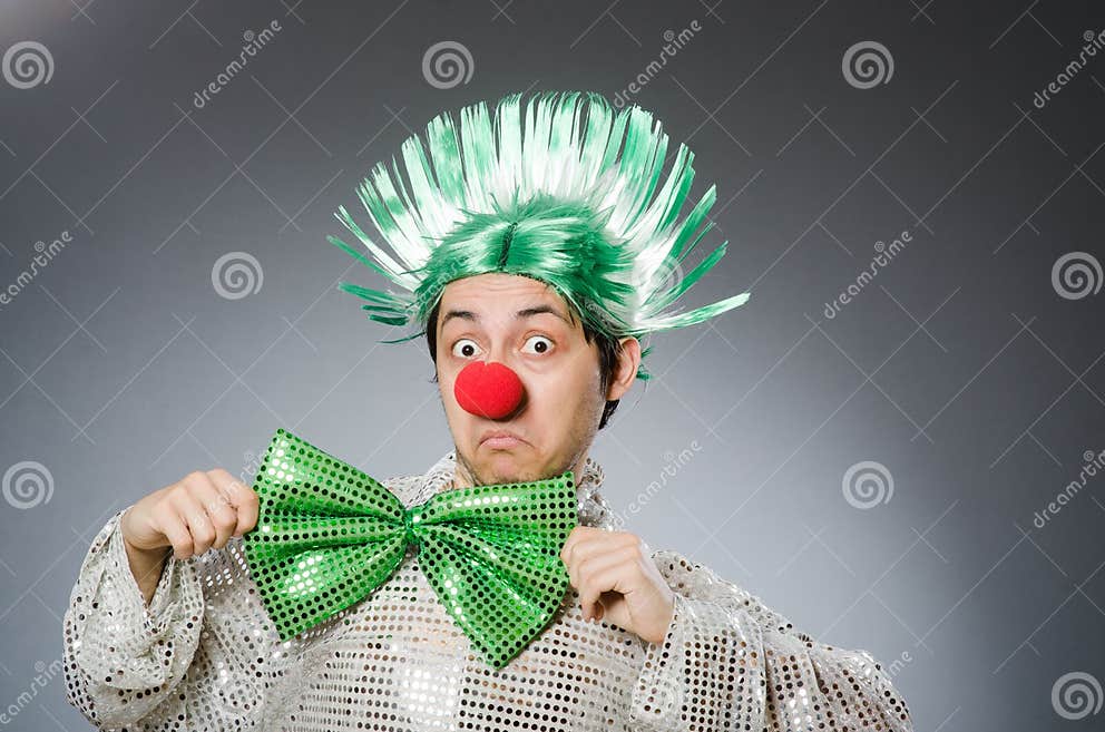 The Funny Man with Mohawk Hairstyle Stock Image - Image of birthday ...