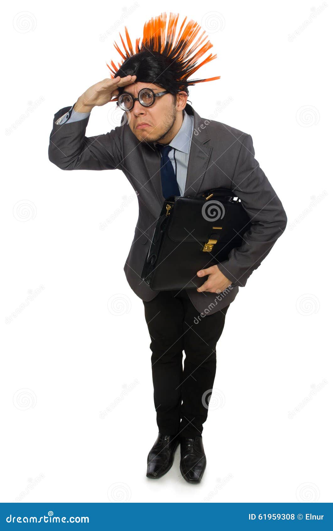 The Funny Man with Mohawk Hairstyle Stock Photo - Image of office, hair ...