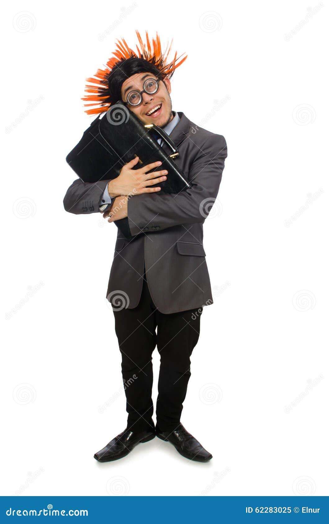 The Funny Man with Mohawk Hairstyle Stock Image - Image of corporate ...