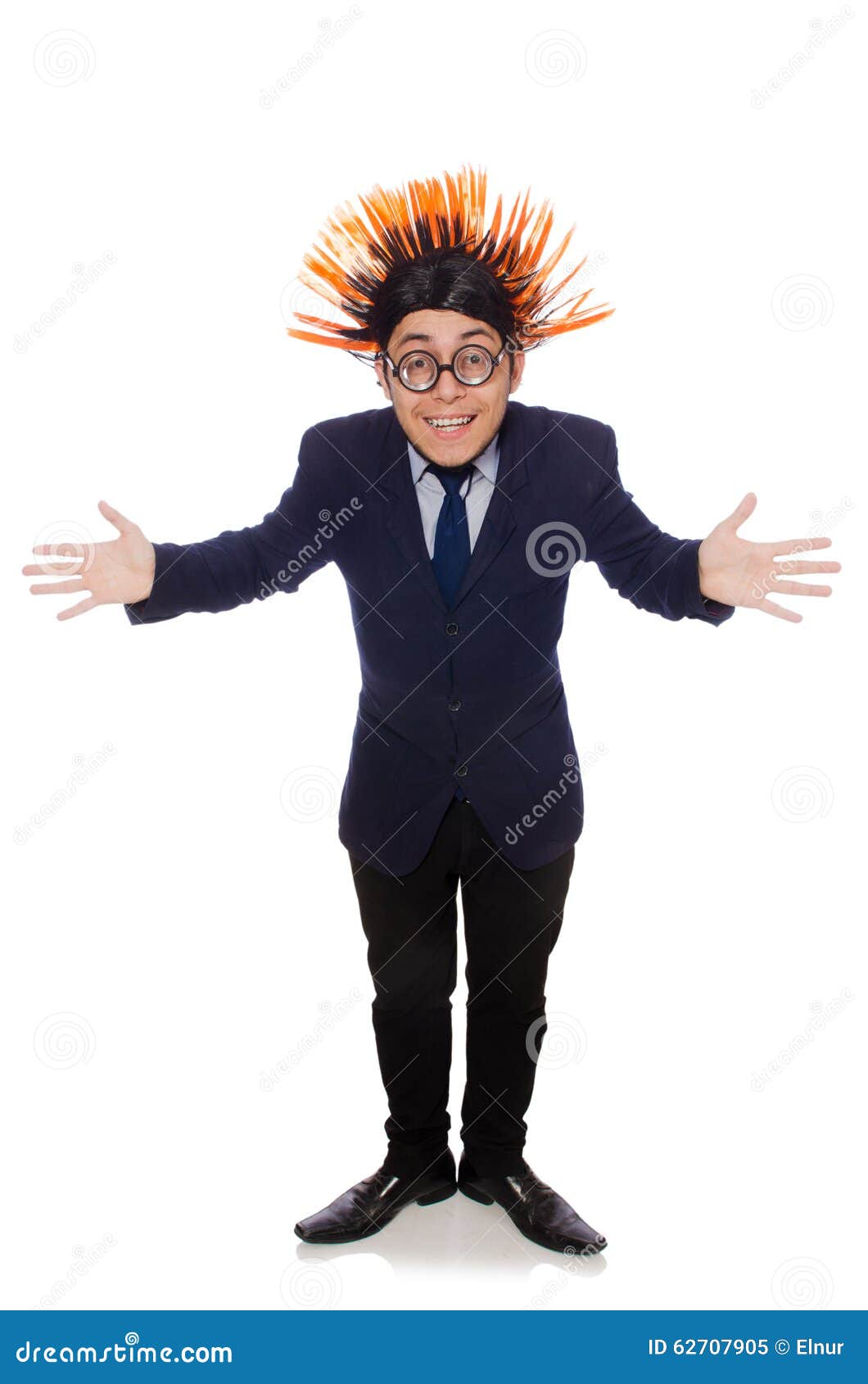 Funny Man with Mohawk Hairstyle Stock Image - Image of mohawk ...