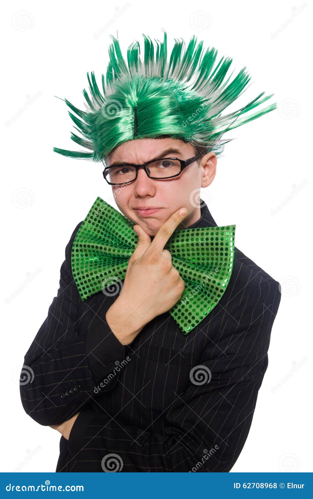 Funny Man with Mohawk Hairstyle Stock Photo - Image of celebration ...