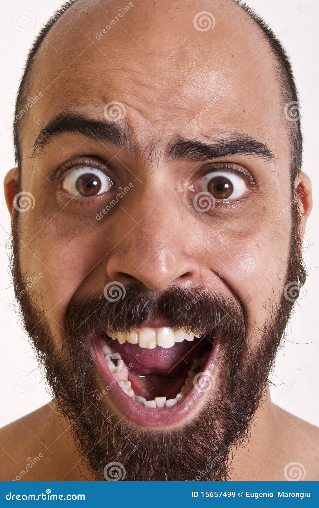 Funny Man Screaming Royalty Free Stock Images - Image: 15657499