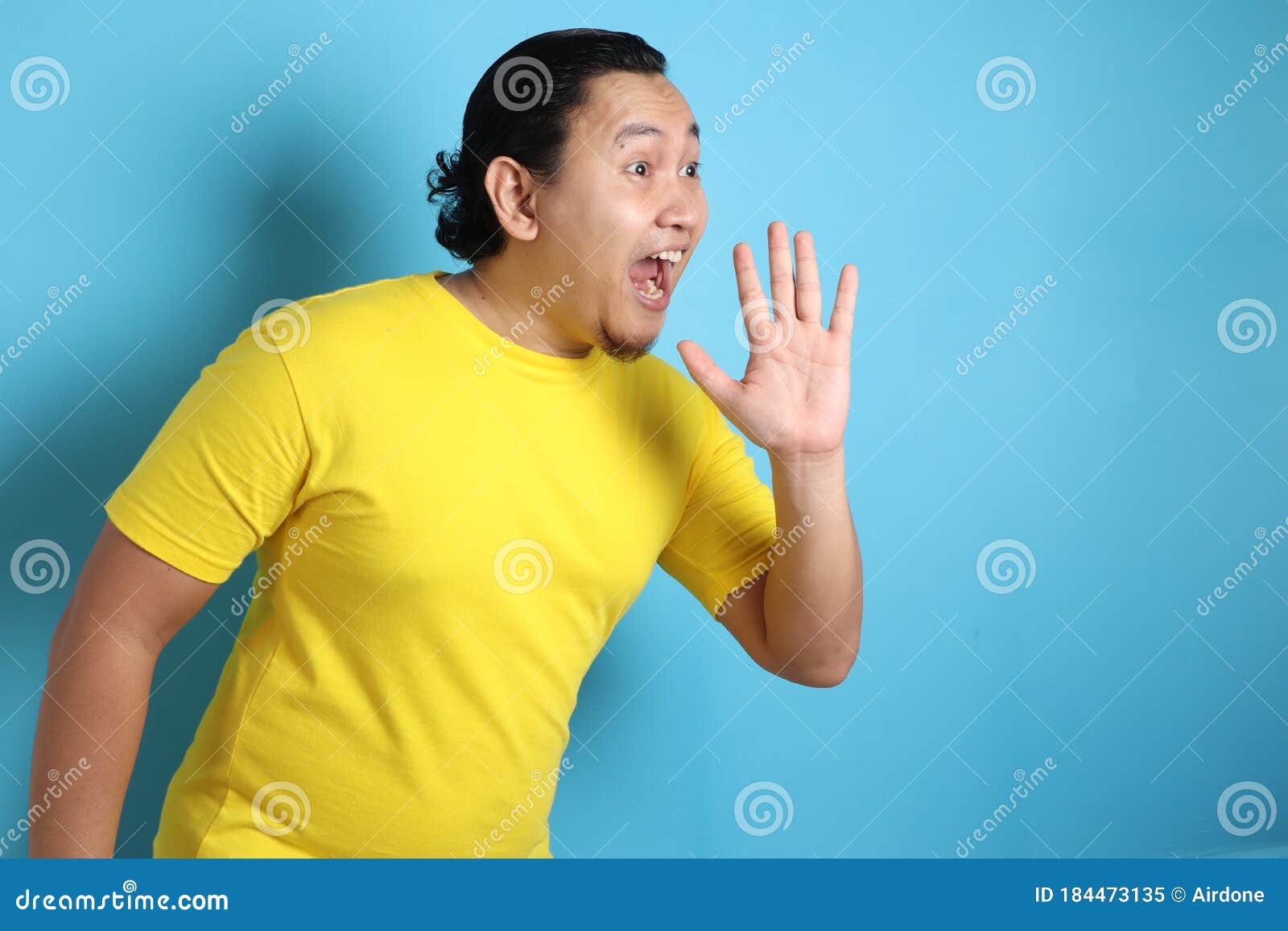 Funny Man Shouting and Yelling Stock Image - Image of portrait, funny ...