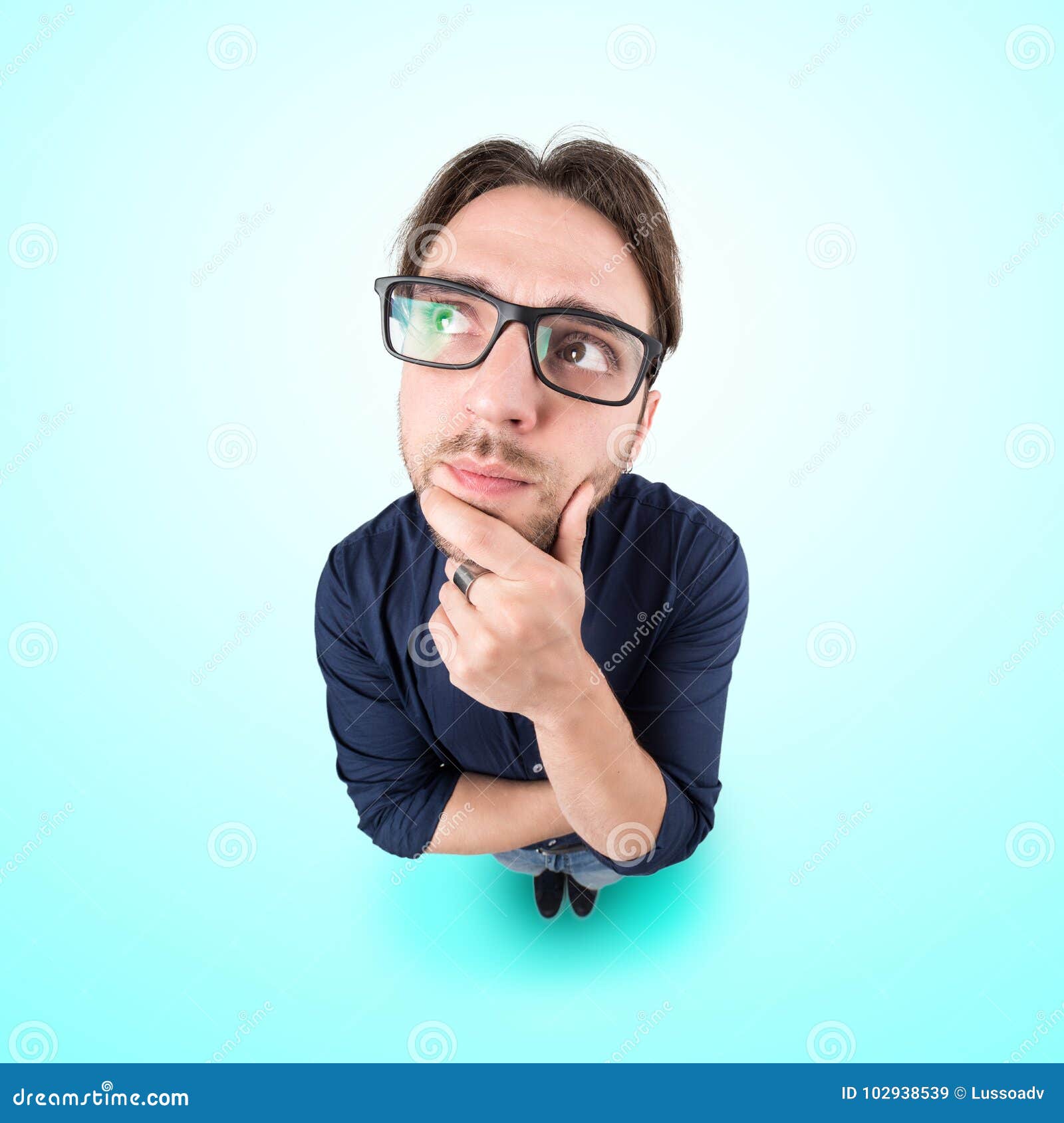 Funny Man with Thoughtful Expression Stock Image - Image of portrait ... Funny Man with Thoughtful Expression Stock Image - Image of portrait ...