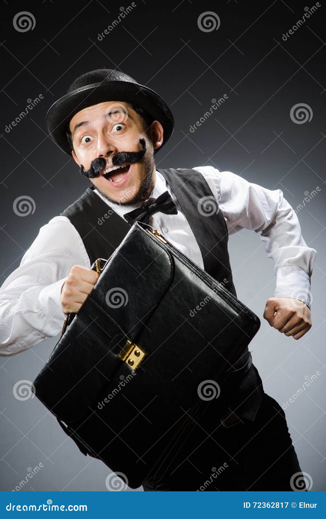The Funny Man in Vintage Concept Stock Image - Image of official ...