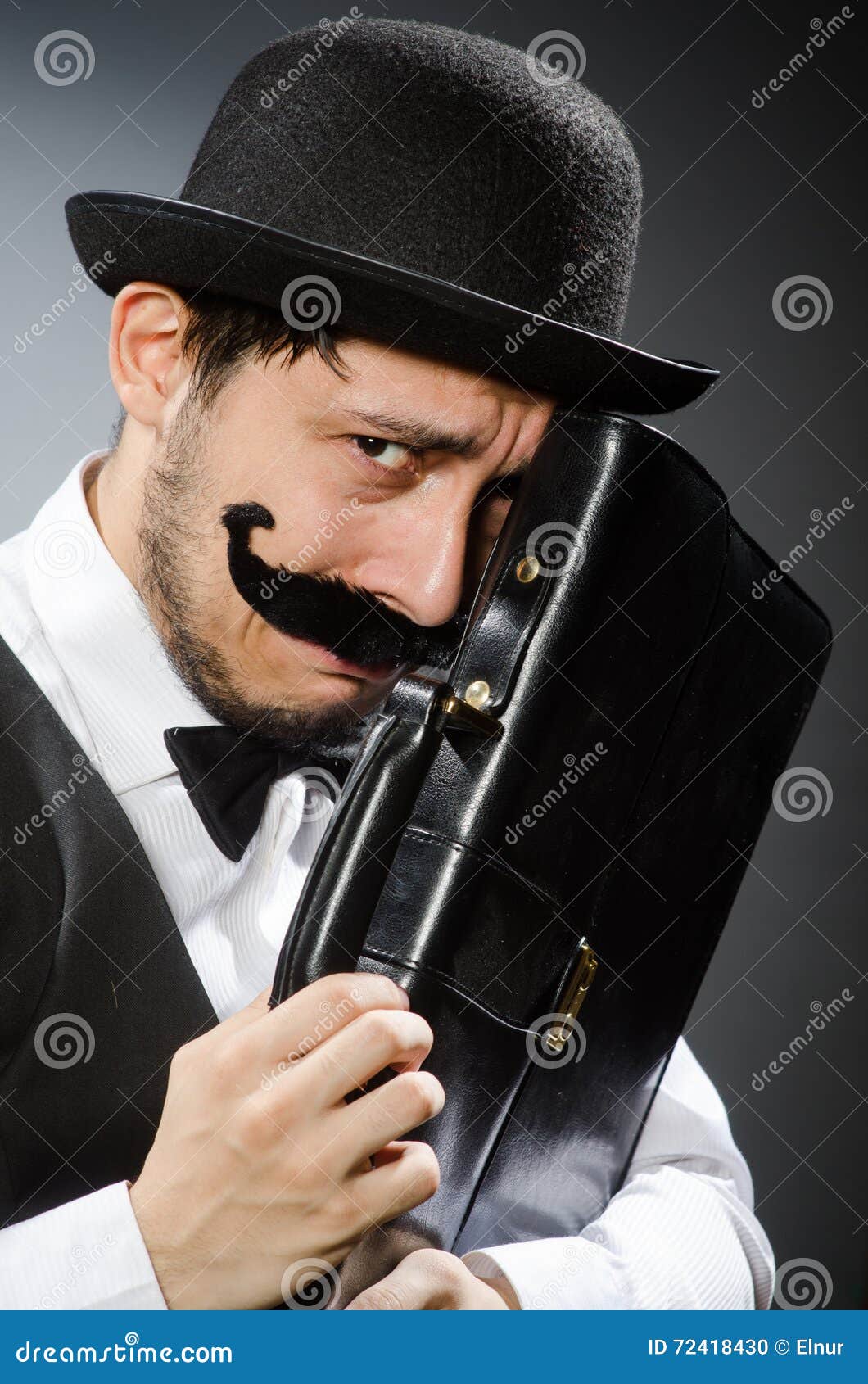 The Funny Man in Vintage Concept Stock Photo - Image of male ...