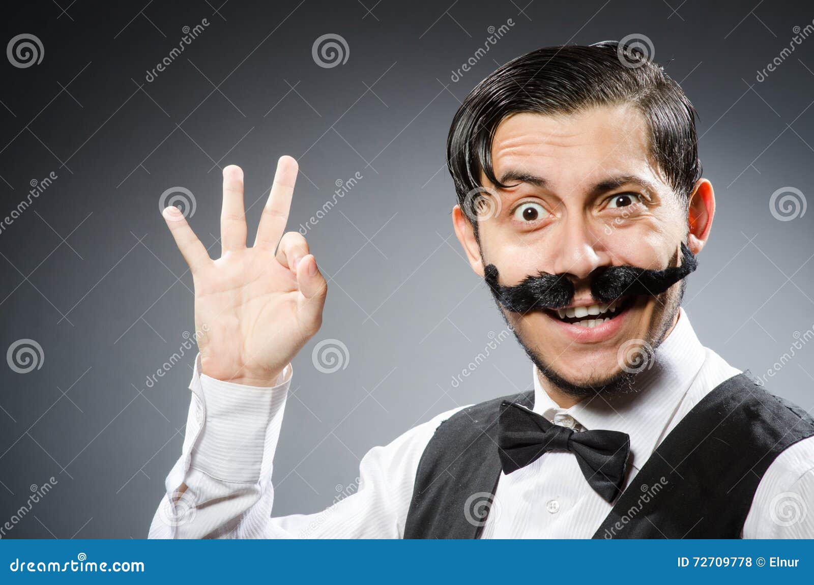 The Funny Man in Vintage Concept Stock Photo - Image of humorous ...