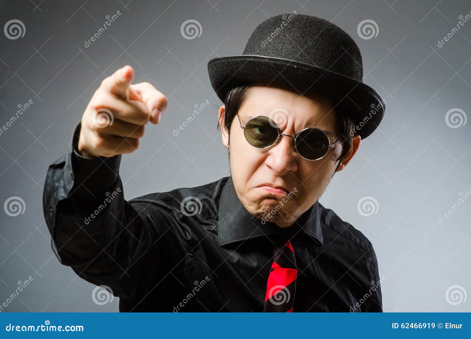 Funny man with vintage hat stock image. Image of humor - 62466919