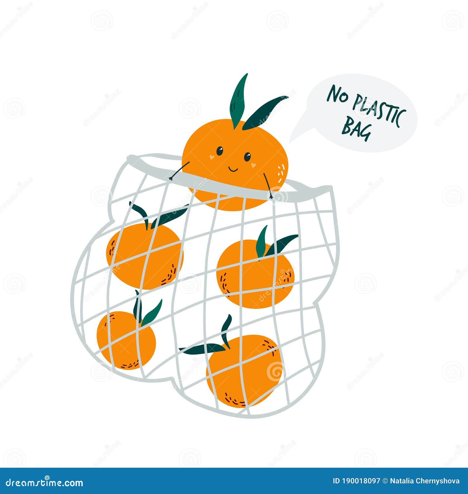 Funny Mandarin Vector Character. Cute Cartoon Orange Fruit With Happy ...