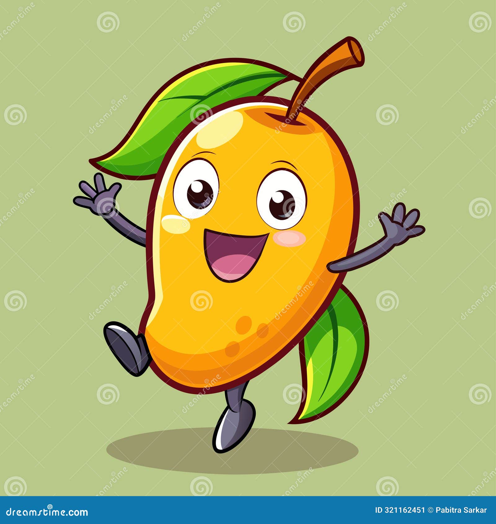 Funny Mango Clipart, Funny Mango Cartoon Stock Photo | CartoonDealer ...