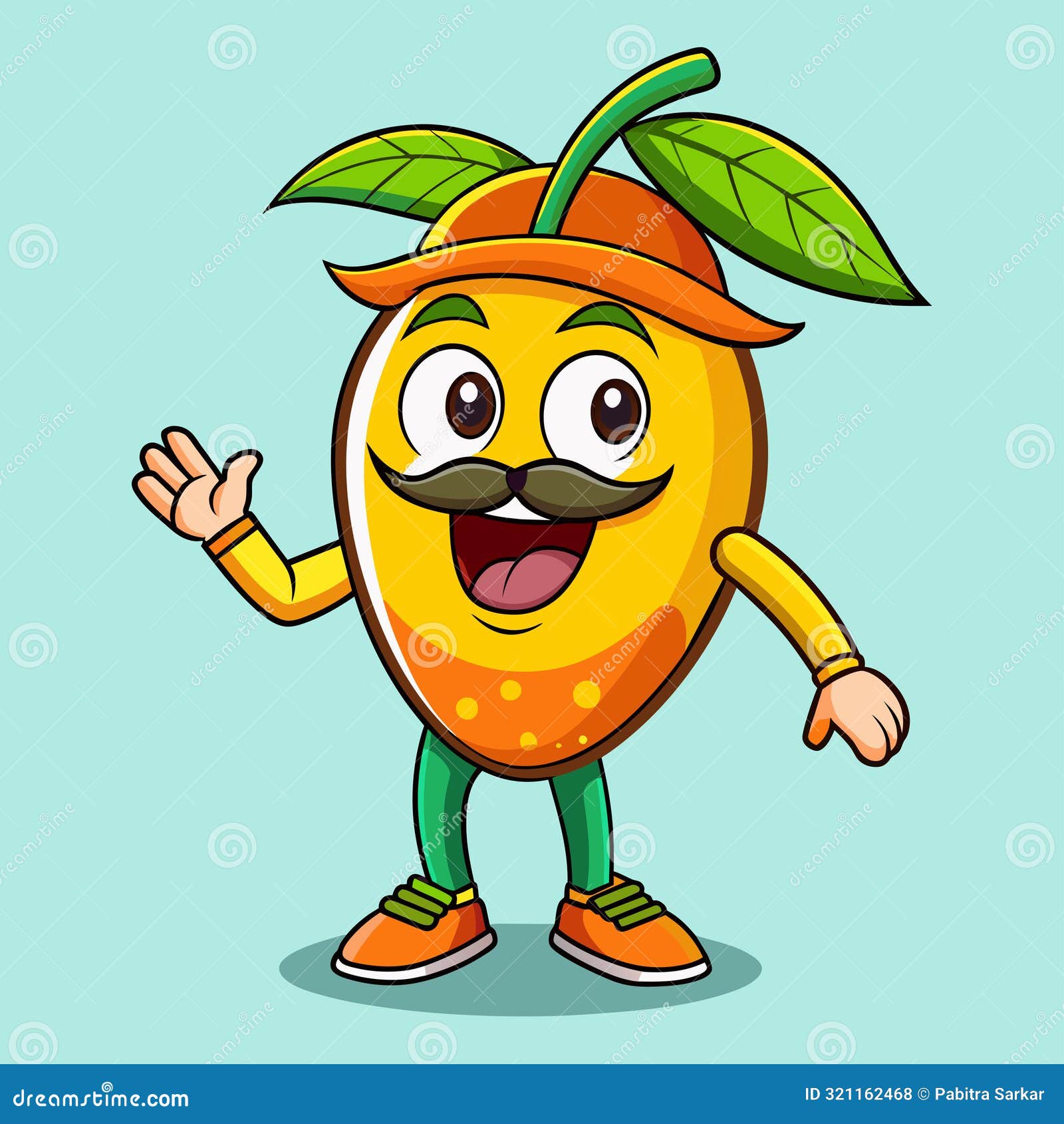 Funny Mango Clipart, Funny Mango Cartoon Stock Illustration ...
