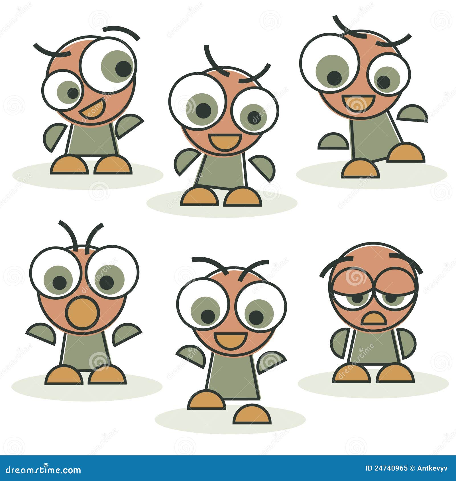 Funny Mascots Cartoon Vector | CartoonDealer.com #24740965