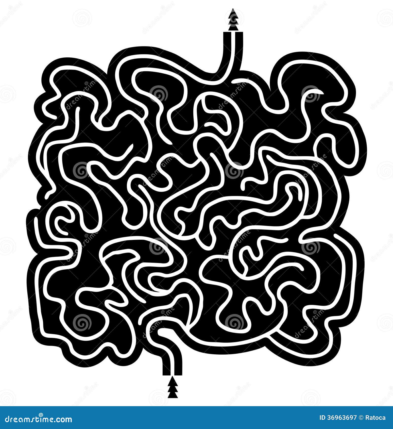 Funny maze stock vector. Illustration of distraction - 36963697