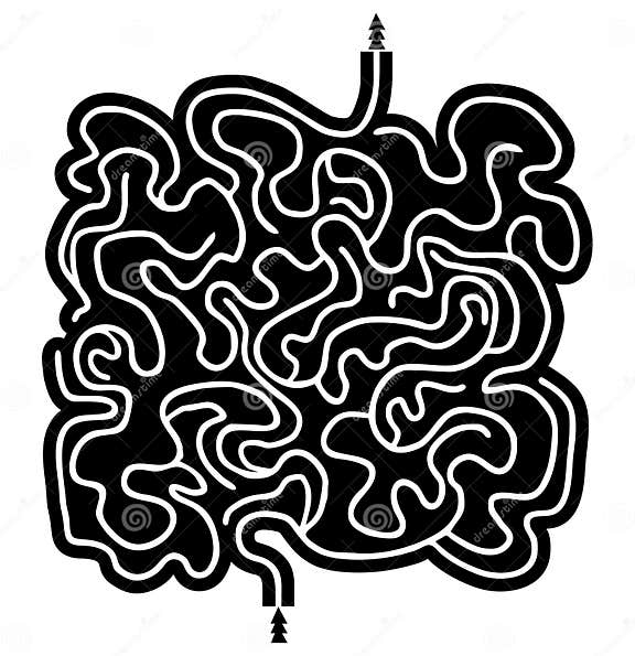 Funny maze stock vector. Illustration of distraction - 36963697