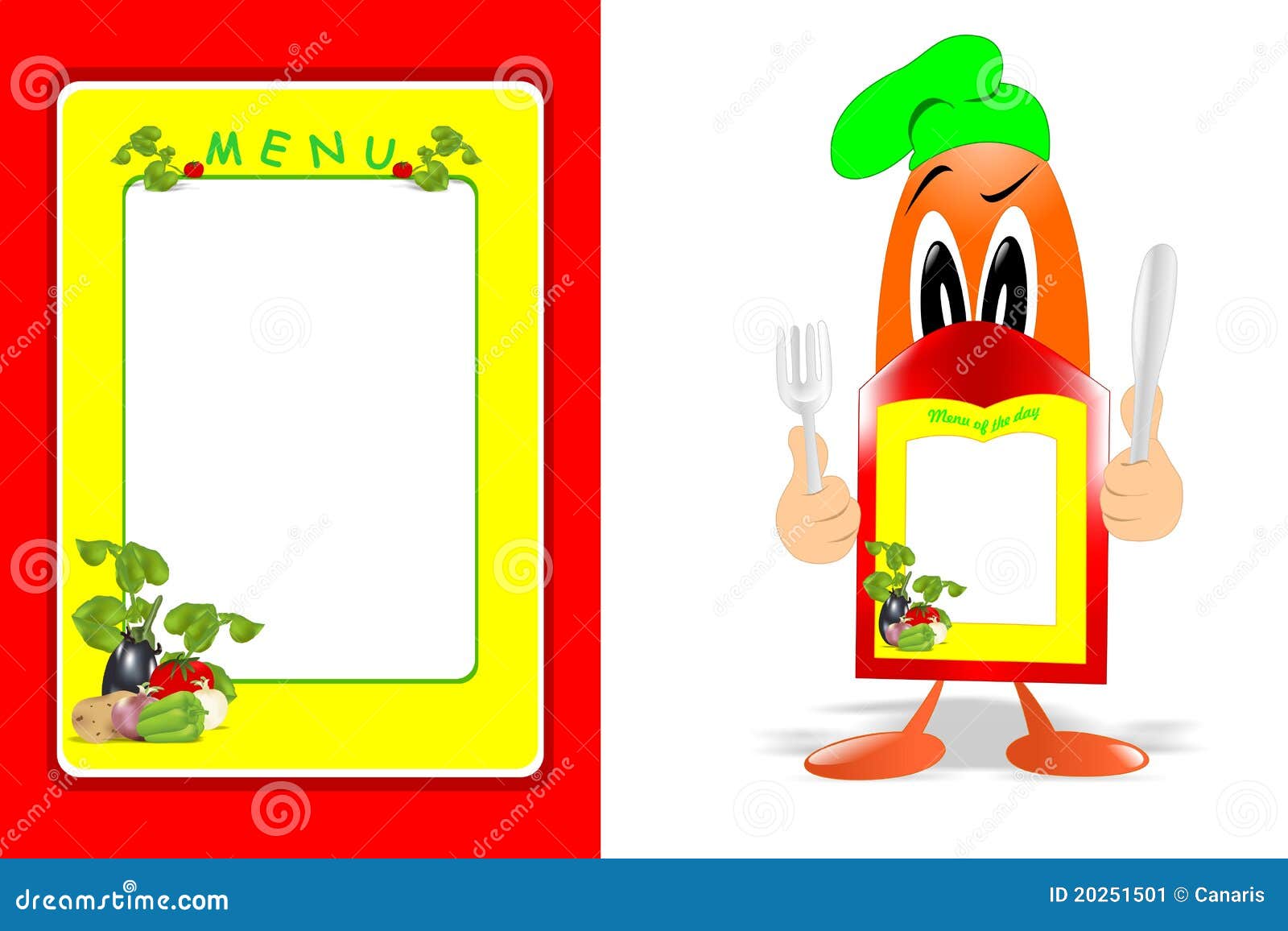 Funny Menu, Cdr Vector | CartoonDealer.com #20251501