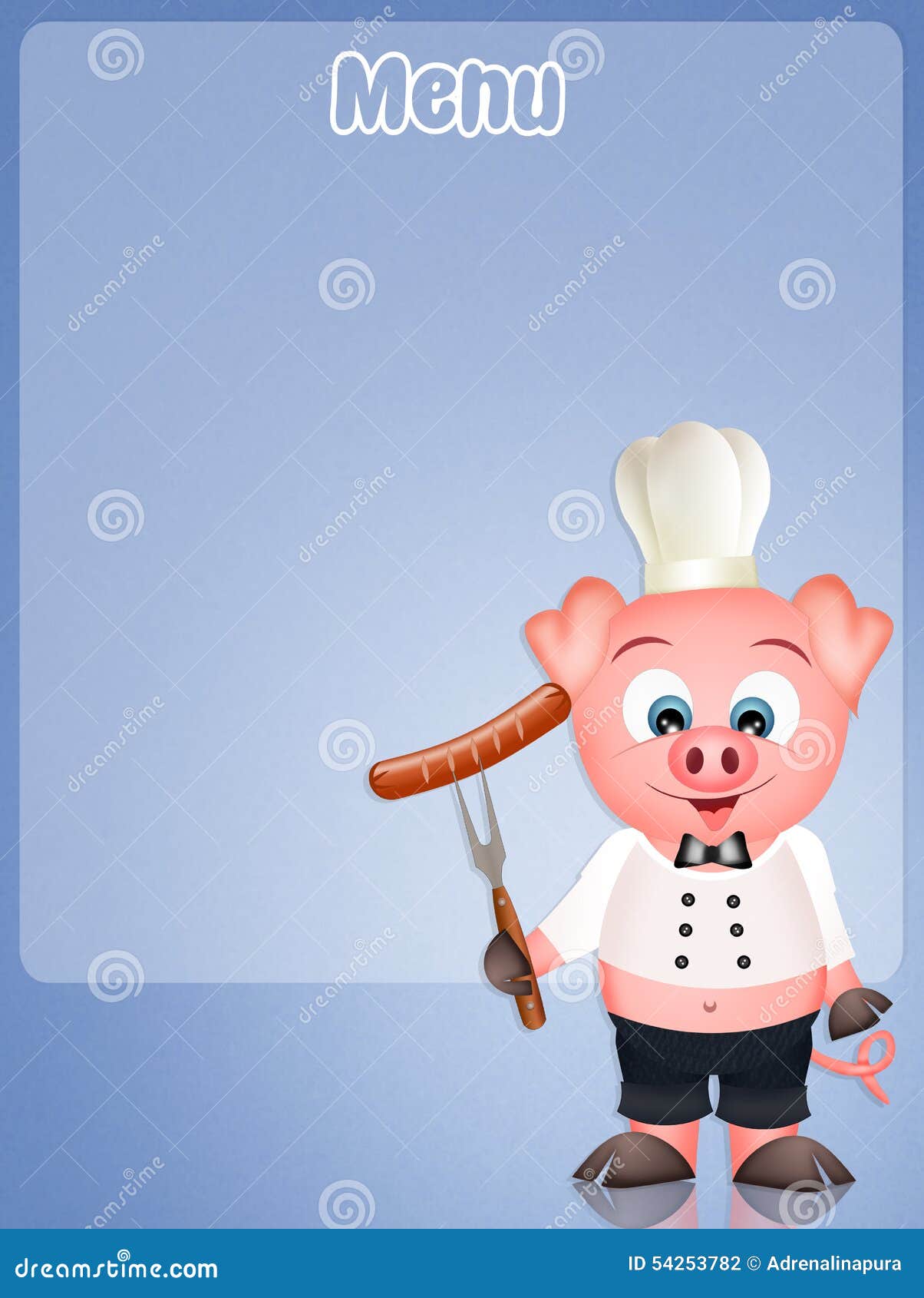 Funny Menu, Cdr Vector | CartoonDealer.com #20251501