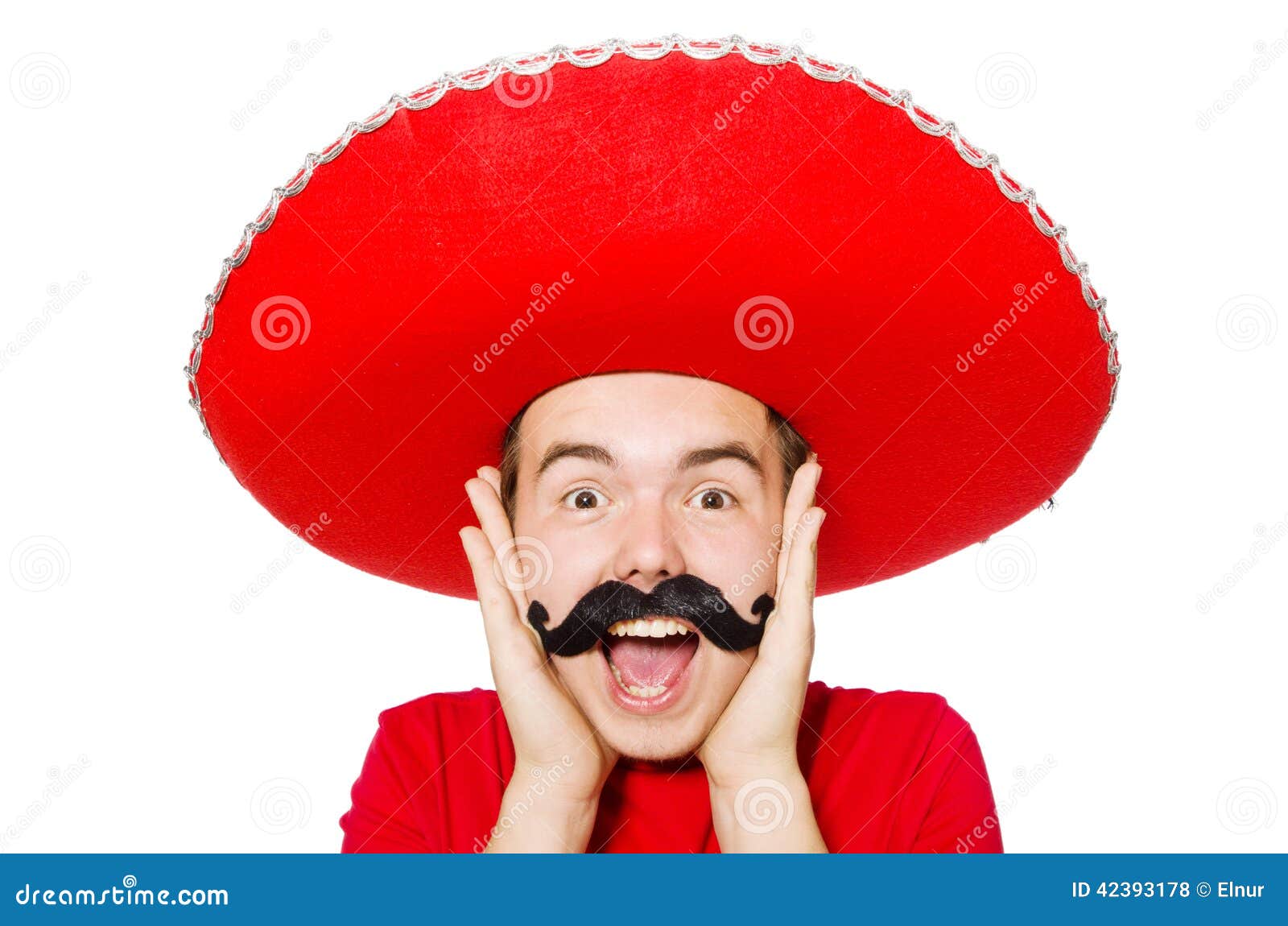 Funny mexican stock photo. Image of mustache, happy, macho - 42393178
