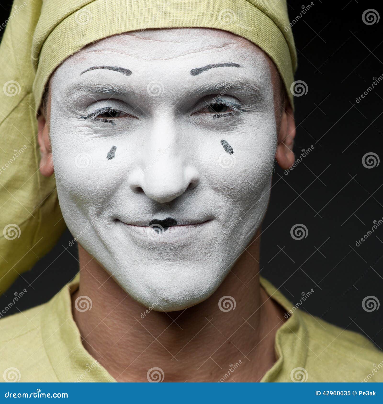 Funny mime stock image. Image of pantomime, confused - 42960635