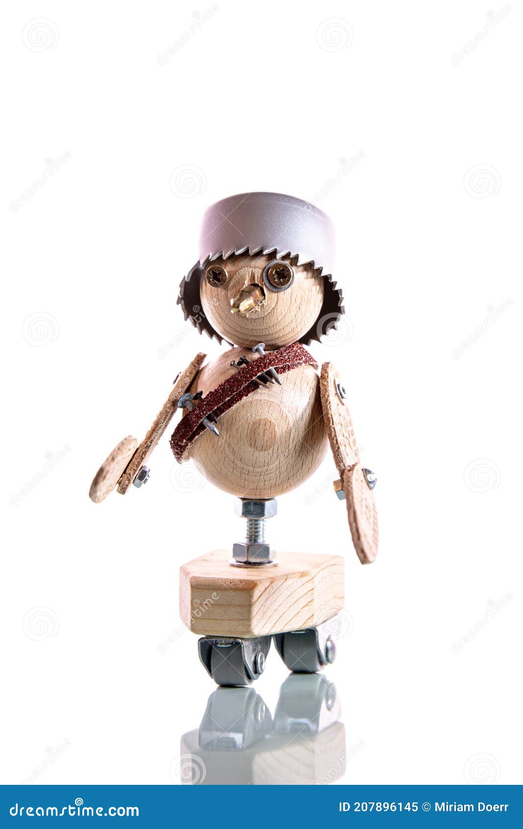 Funny Miniature Craftsman, Built from Tools and Materials Stock Image ...