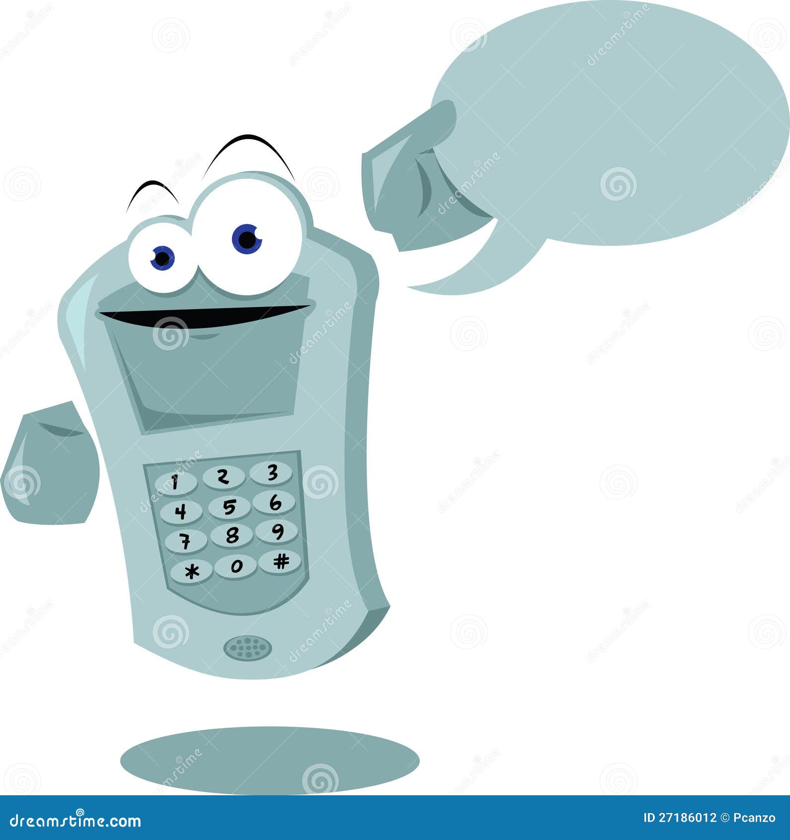 Funny Mobile stock vector. Illustration of technology - 27186012