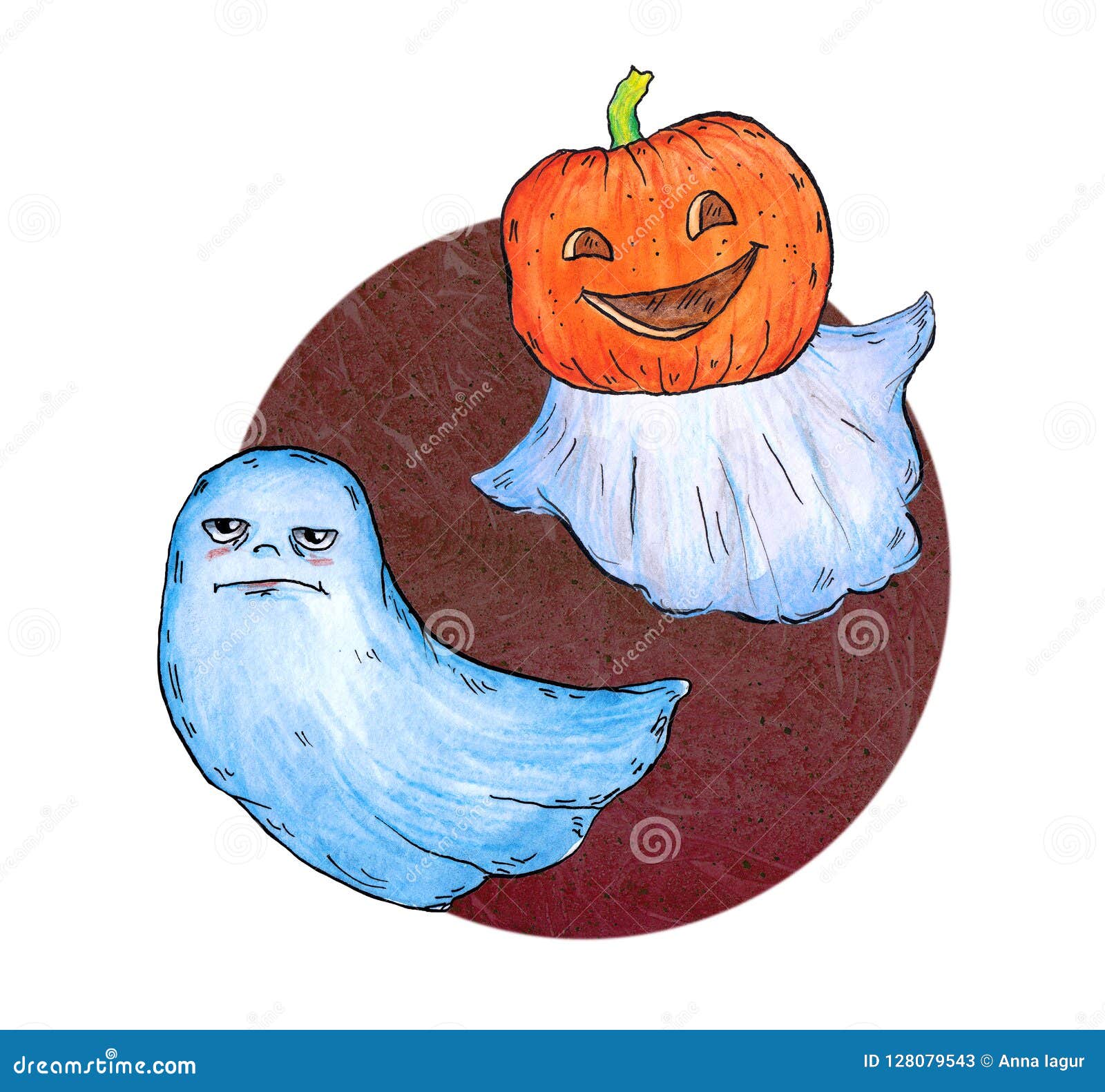 The life of ghosts stock illustration. Illustration of ghost - 128079543
