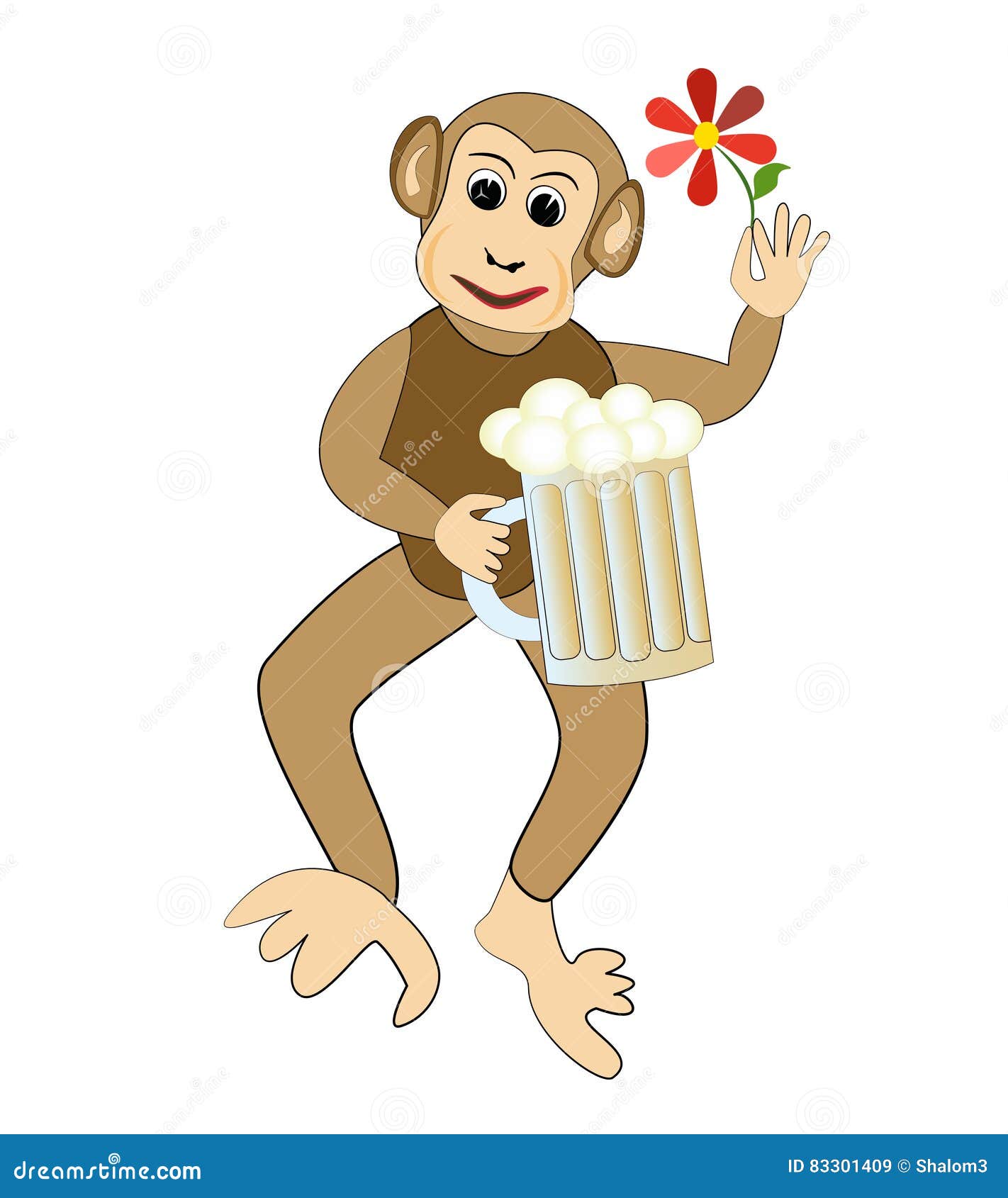 Funny Monkeys Drinking