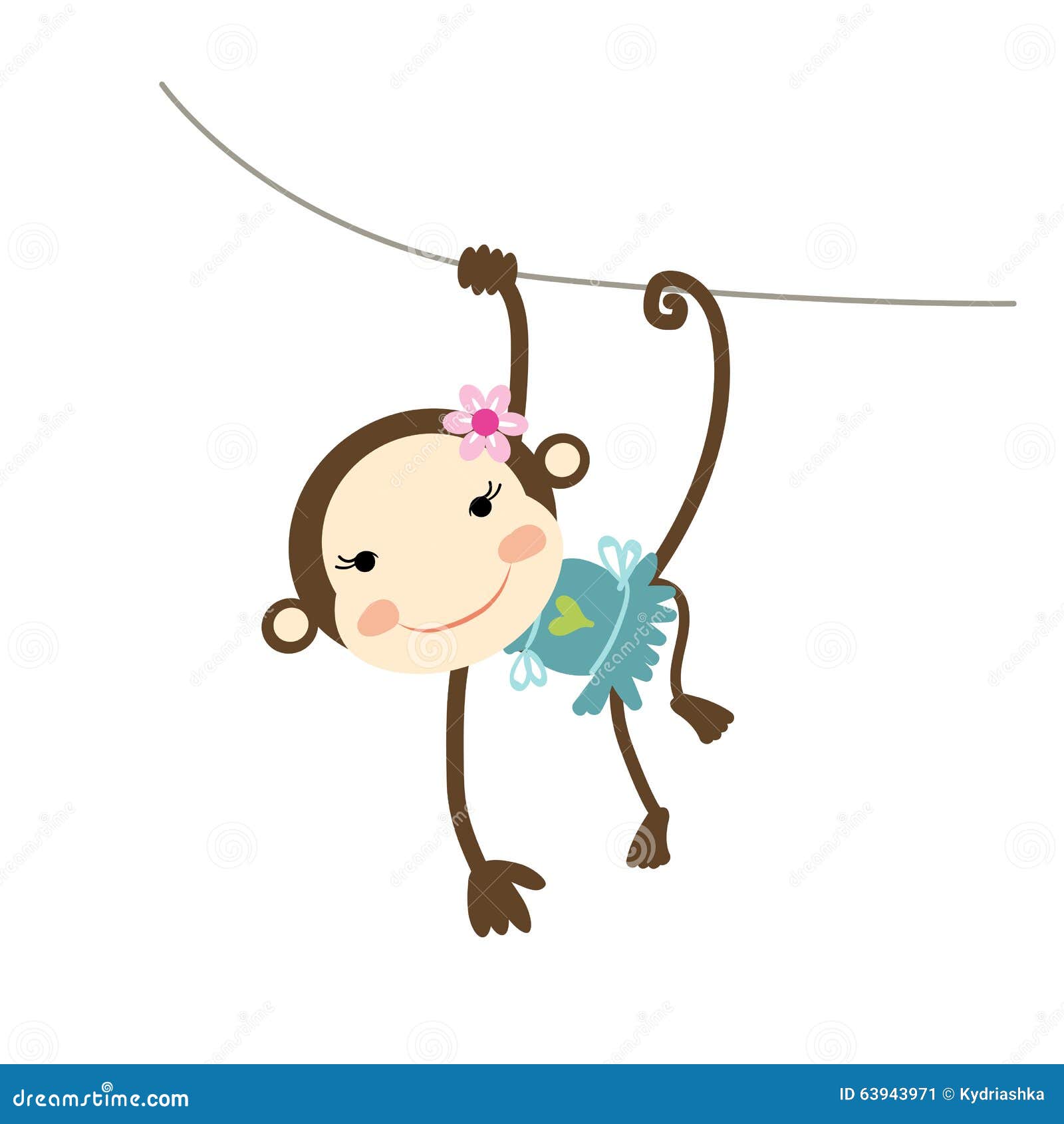 Monkey Girl Face Emoji Cartoon Vector | CartoonDealer.com #78279793