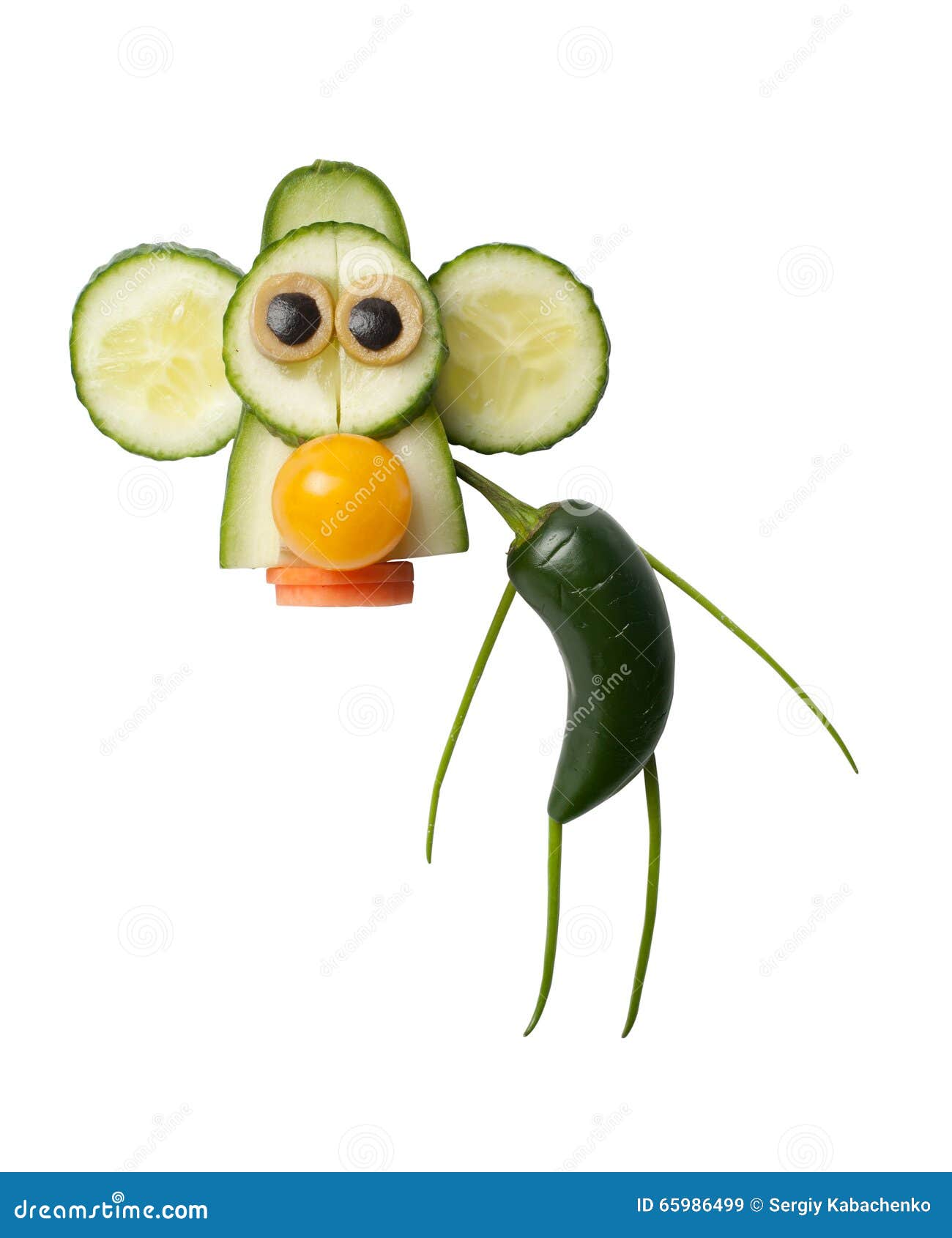 Funny Monkey Made of Vegetables Stock Image - Image of pepper, wild ...