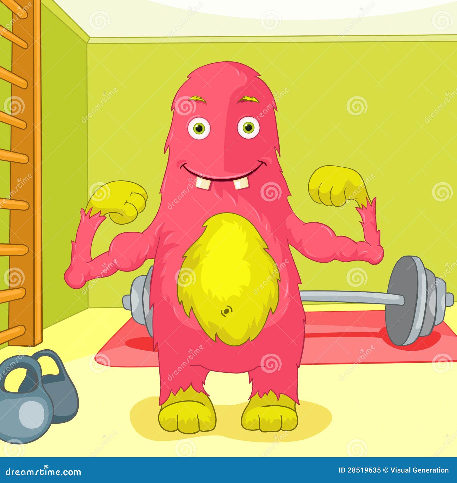 Funny Monster Gym Stock Illustrations – 76 Funny Monster Gym Stock ...