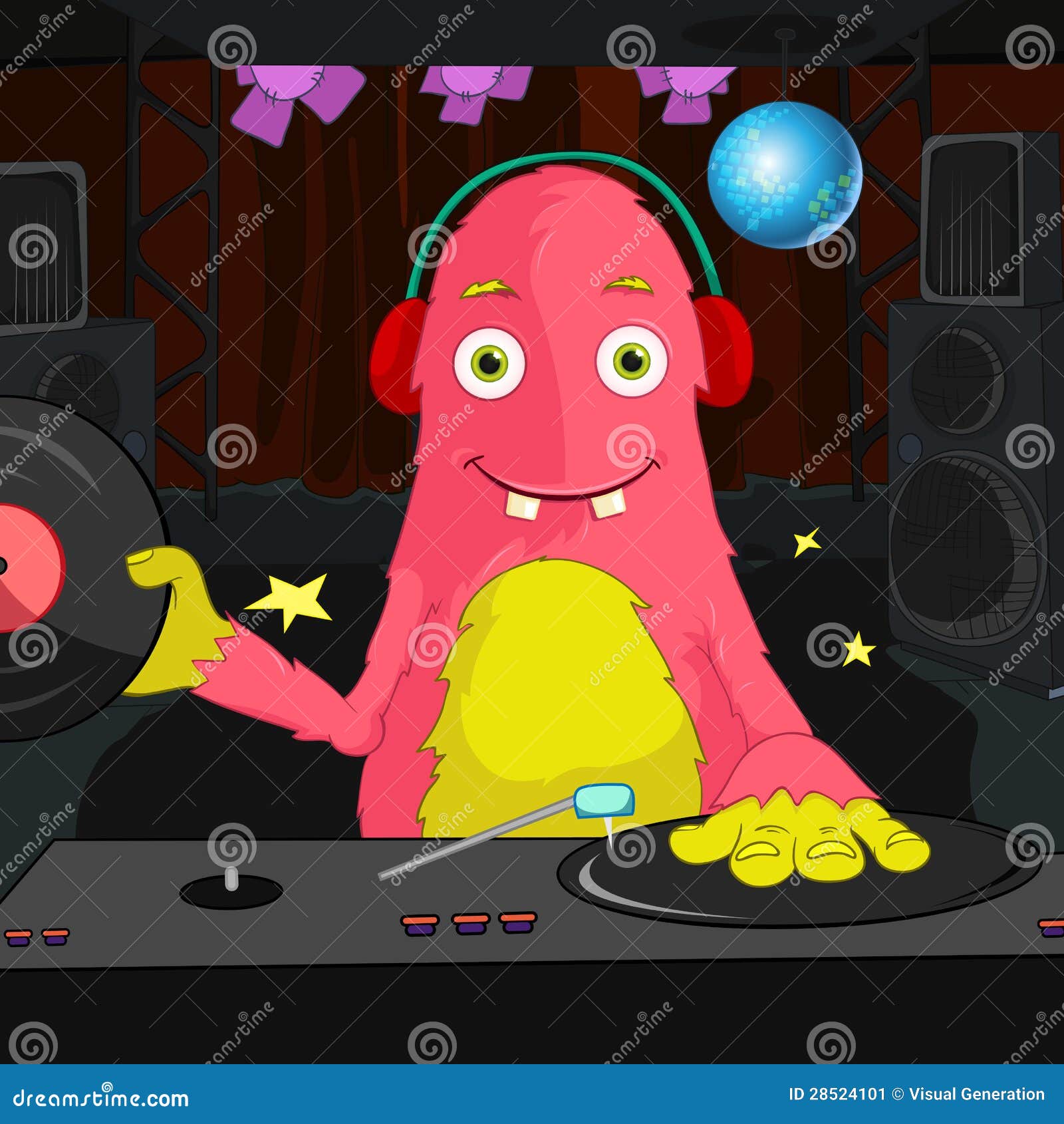 Funny Monster. stock vector. Illustration of entertainment - 28524101