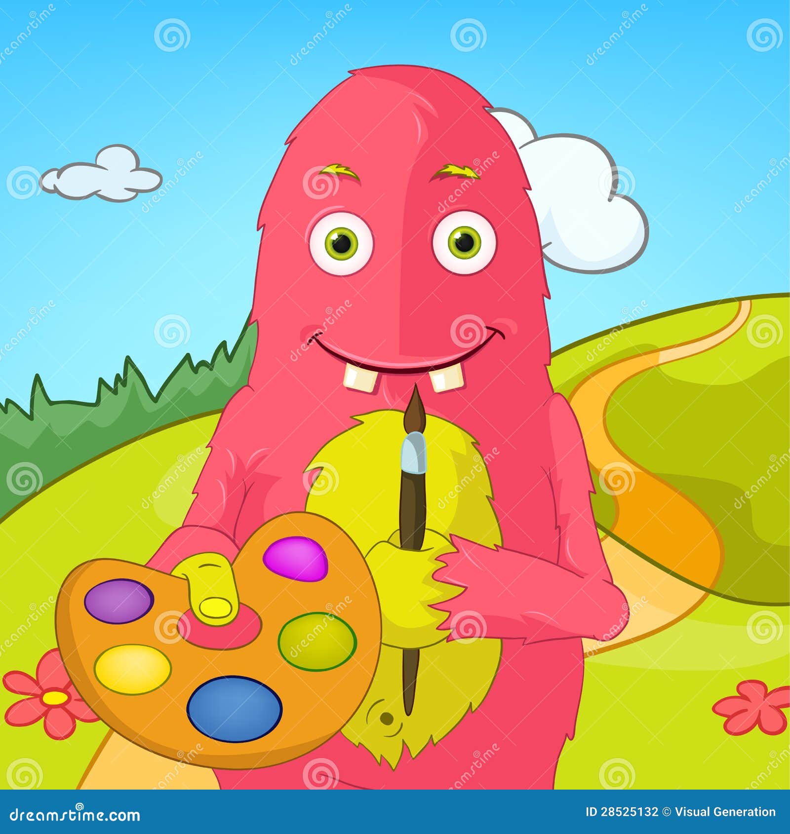 Magic Paintbrush Cartoon Stock Illustrations – 130 Magic Paintbrush ...