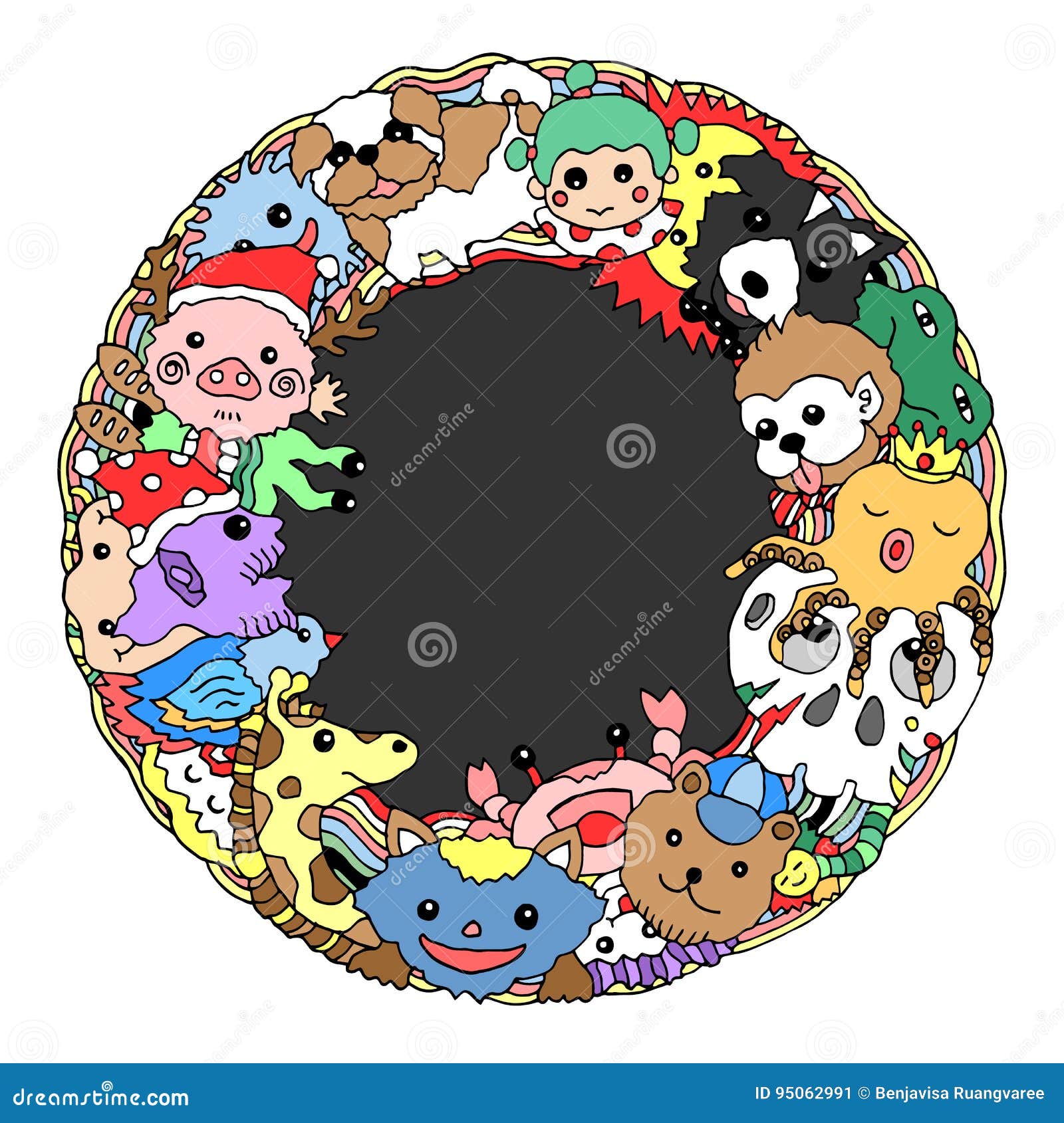 Monster Animal Predator Character Illustration Cartoon | CartoonDealer ...