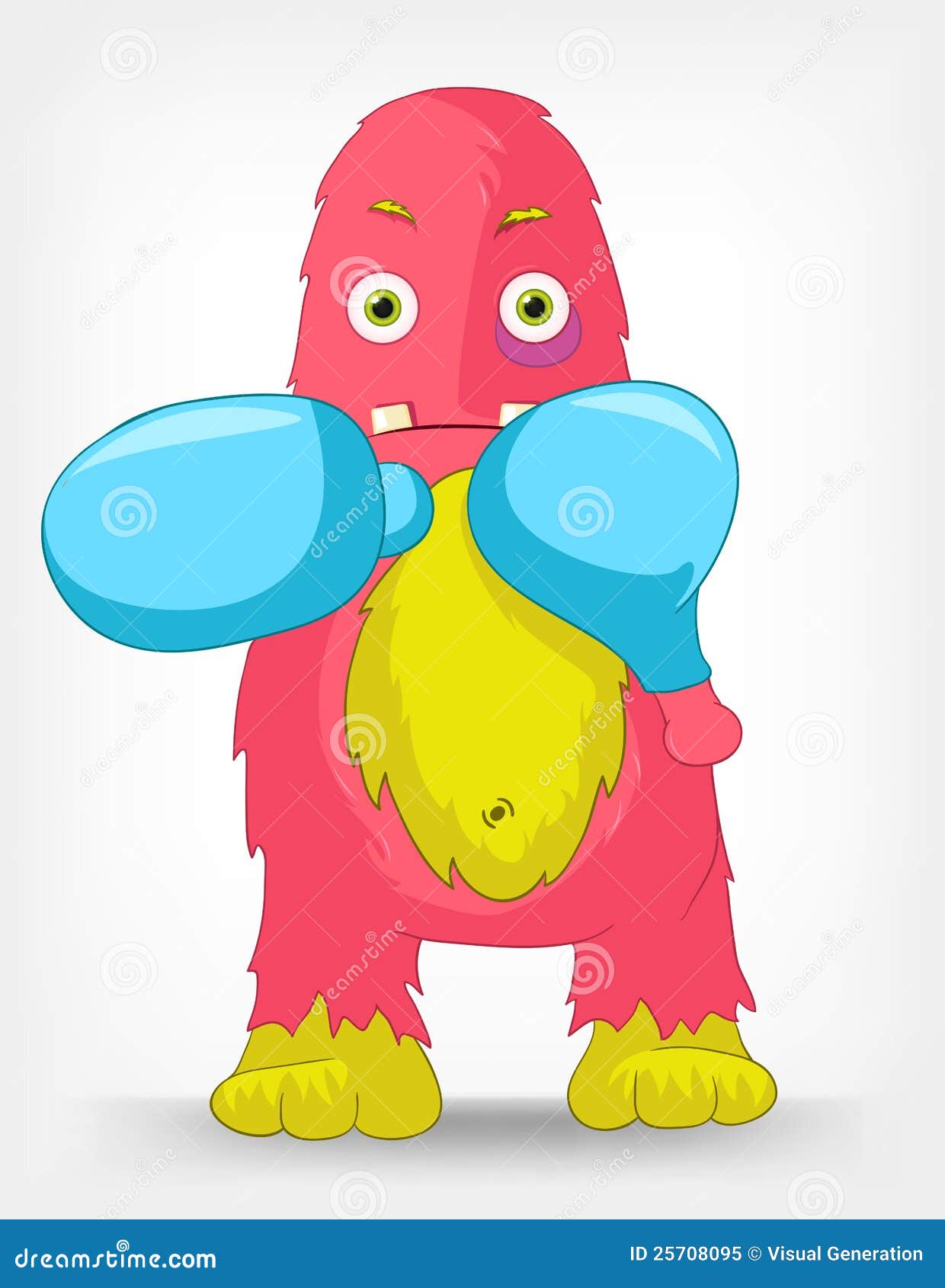 Funny Monster. Box. stock vector. Illustration of cartoon - 25708095