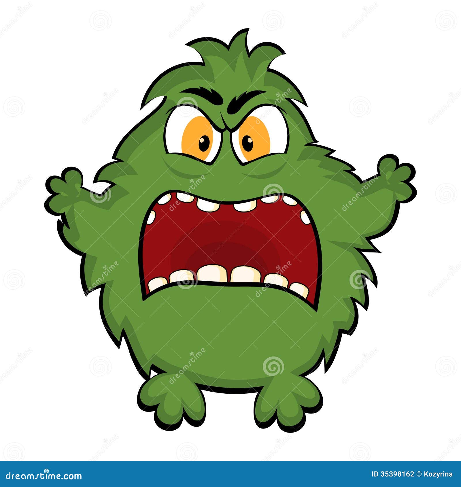 Funny Monster Smiling And Showing Peace Gesture, Green Alien Emoji ...