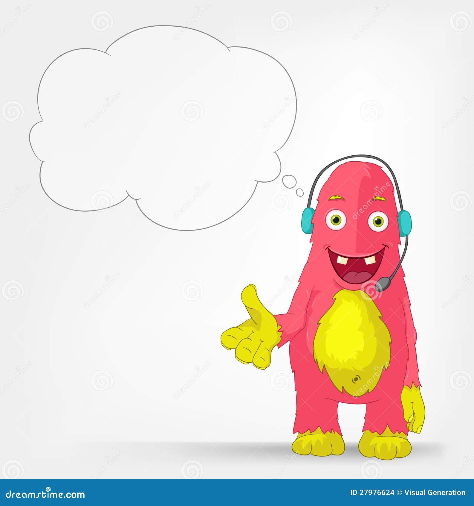 Funny Monster. Communication. Stock Vector - Illustration of ...