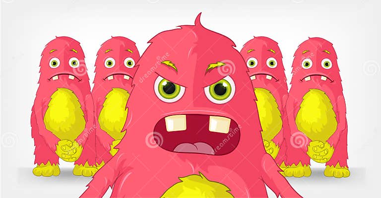 Funny Monster. Engry Boss stock vector. Illustration of clipart - 27949019