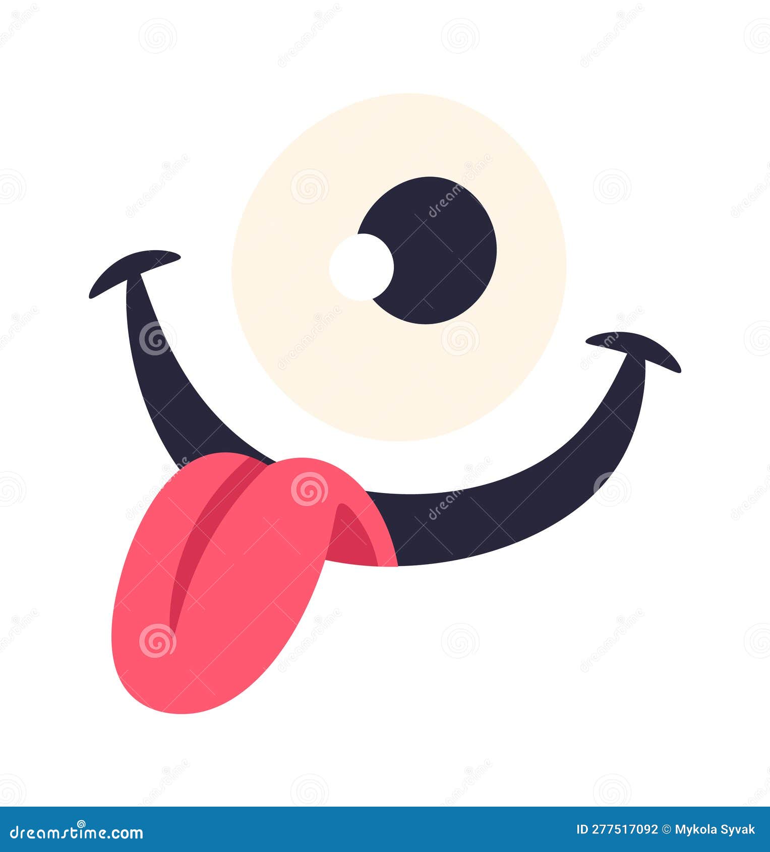 Funny Monsters Face stock vector. Illustration of collection - 277517092